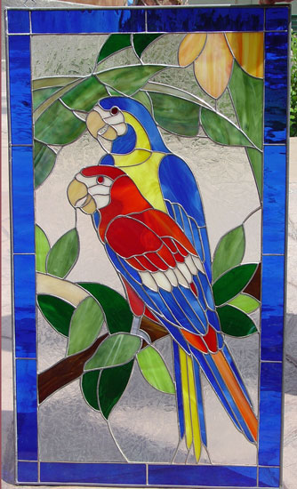 Top 10 parrot stained glass patterns ideas and inspiration