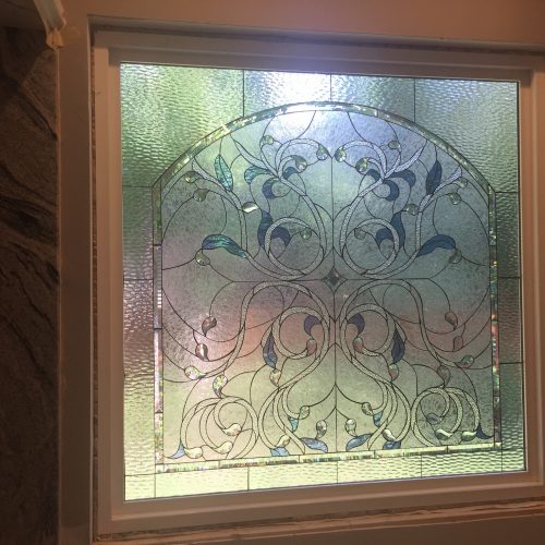 Bathroom Stained Glass