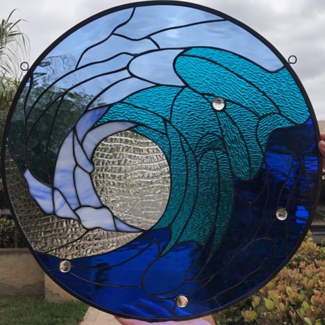 Beach And Ocean Stained Glass Windows. Navigate Our Catalog