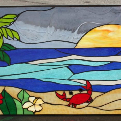Beach And Ocean Stained Glass Windows. Navigate Our Catalog