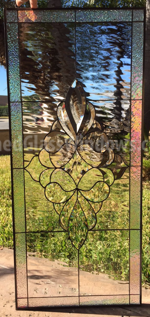 Classic Beveled Window Set Against An Existing Window