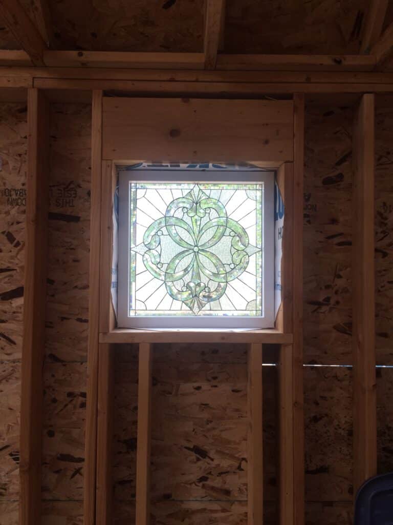 Beveled Windows Being Installed | Stained Glass Windows