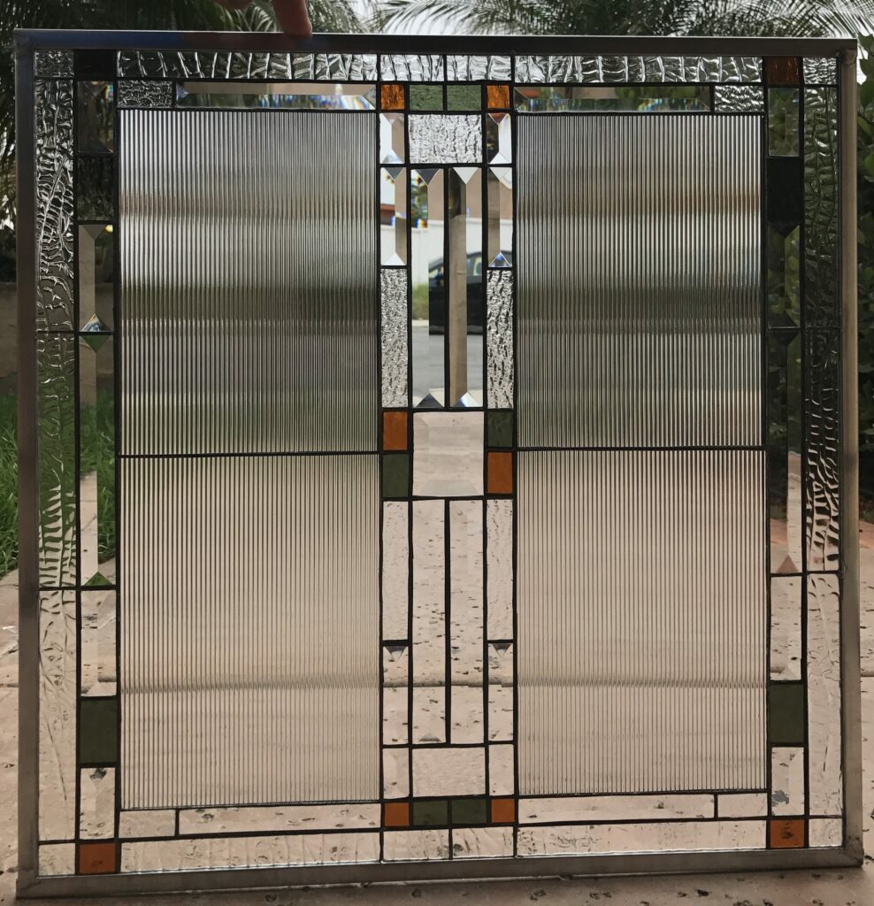 The "Bishop" Mission/Craftsman Style Stained Glass Window Panel Or ...