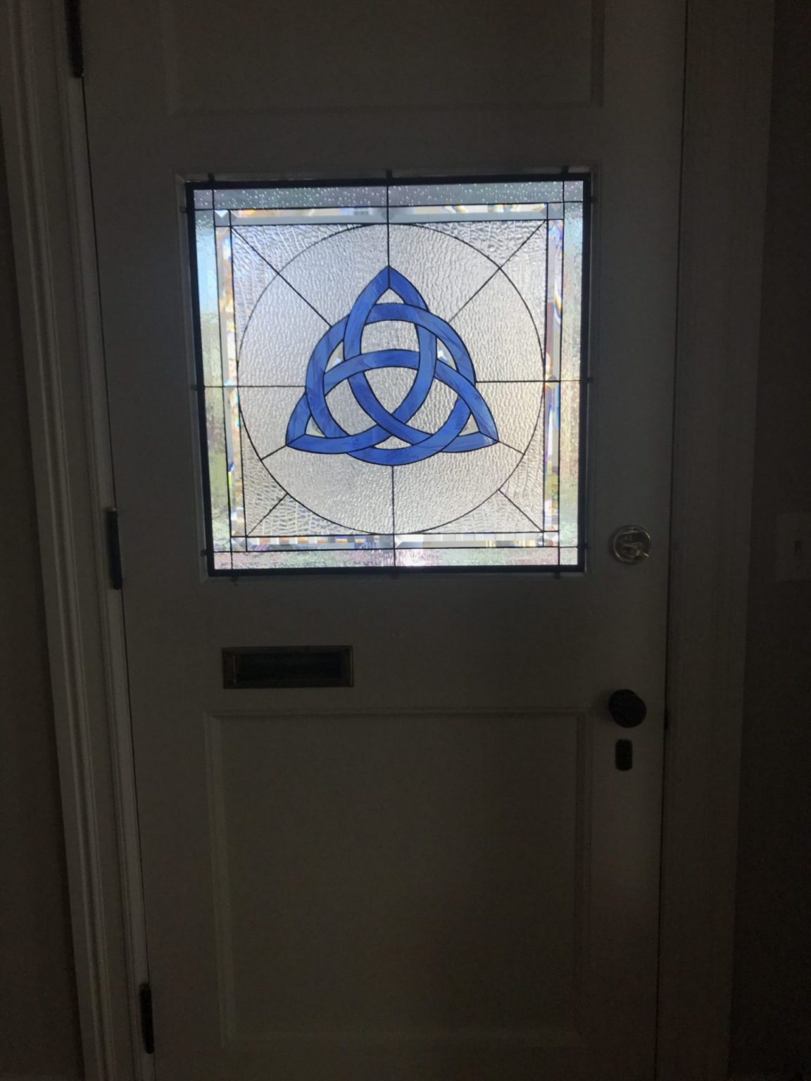 The "Beveled Limerick" All Clear Irish Celtic Knot Leaded Stained Glass ...