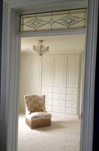 The "Brentwood" Gorgeous All Clear And Beveled Leaded Glass Window