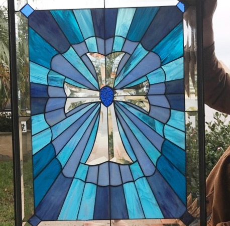 Religious Stained Glass for Churches Cathedrals or Chapels.