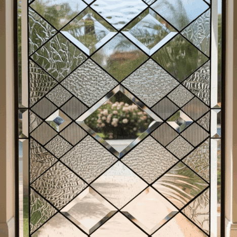 Geometric & Clear Beveled Glass - Navigate our Catalog