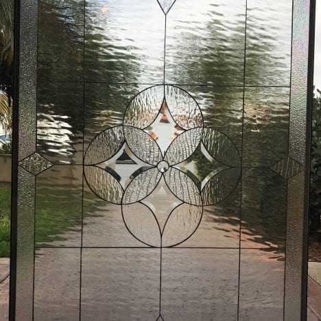 Geometric & Clear Beveled Glass - StainedGlassWindows.com