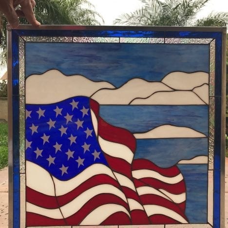 Custom-build Stained Glass Logo Or Emblem