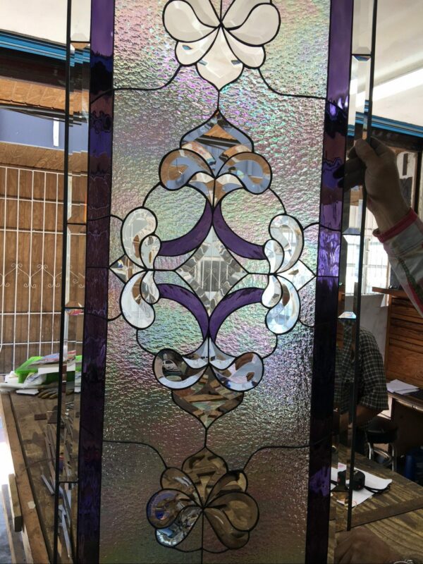 Exquisite! The "Imperial" Beveled Cluster Stained Glass Leaded Window ...