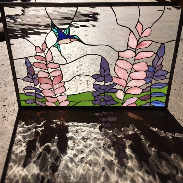 Hummingbirds Stained Glass Windows, Panels And Hangings