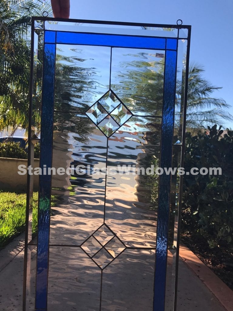 The “La Mirada” Classic Leaded Stained Glass Window Panel