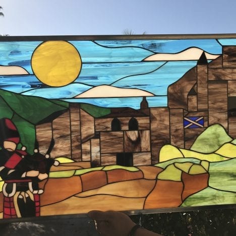 Custom-build Stained Glass Logo or Emblem