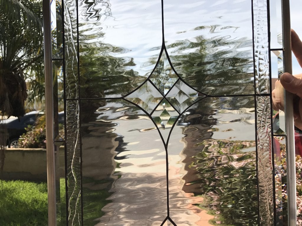 Simple & Elegant! The "Palm Springs" Stained Glass Window Panel