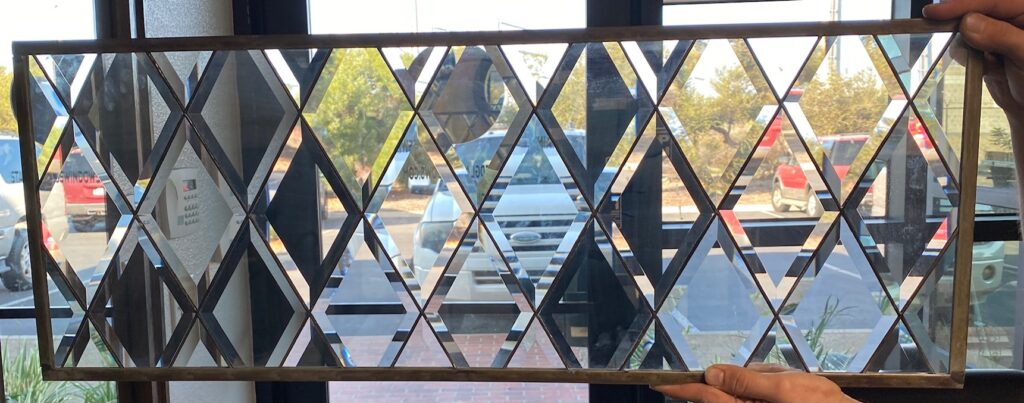 Tudor Style Windows Installed - StainedGlassWindows.com