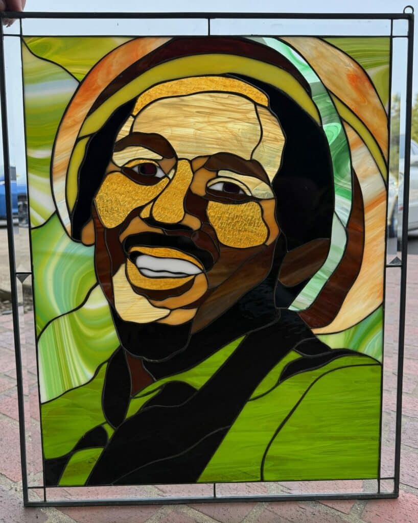 Wow! Bob Marley Stained Glass Window