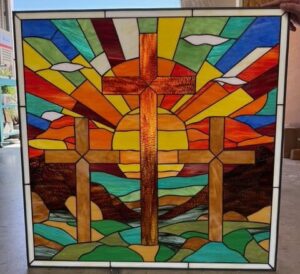 Religious Stained Glass for Churches Cathedrals or Chapels.
